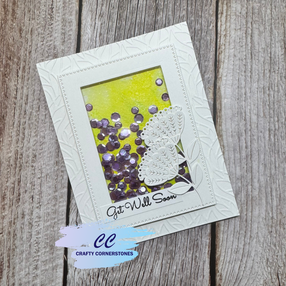 Spellbinders Advent Day 9: A Shaker Card with Elegant Purple Sequins ...